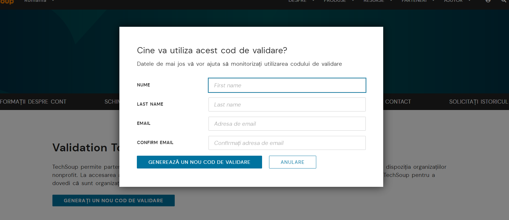 Codul de Validare TechSoup | Techsoup Romania