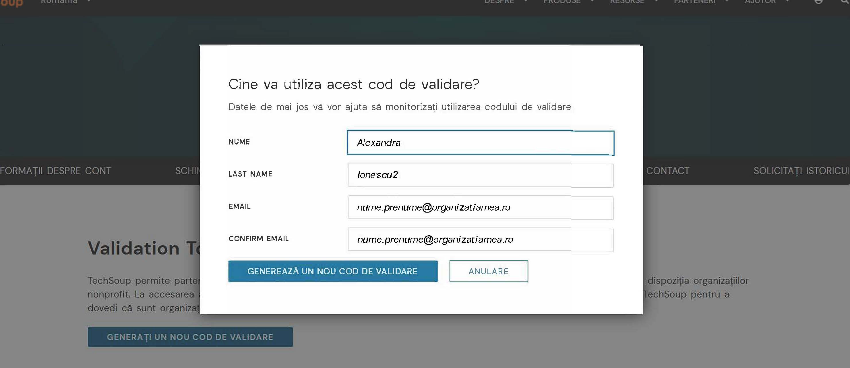 Codul de Validare TechSoup | Techsoup Romania